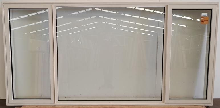 Off White Double Glazed Twin Casement Window H1260mm x W2585mm DR13460 ...
