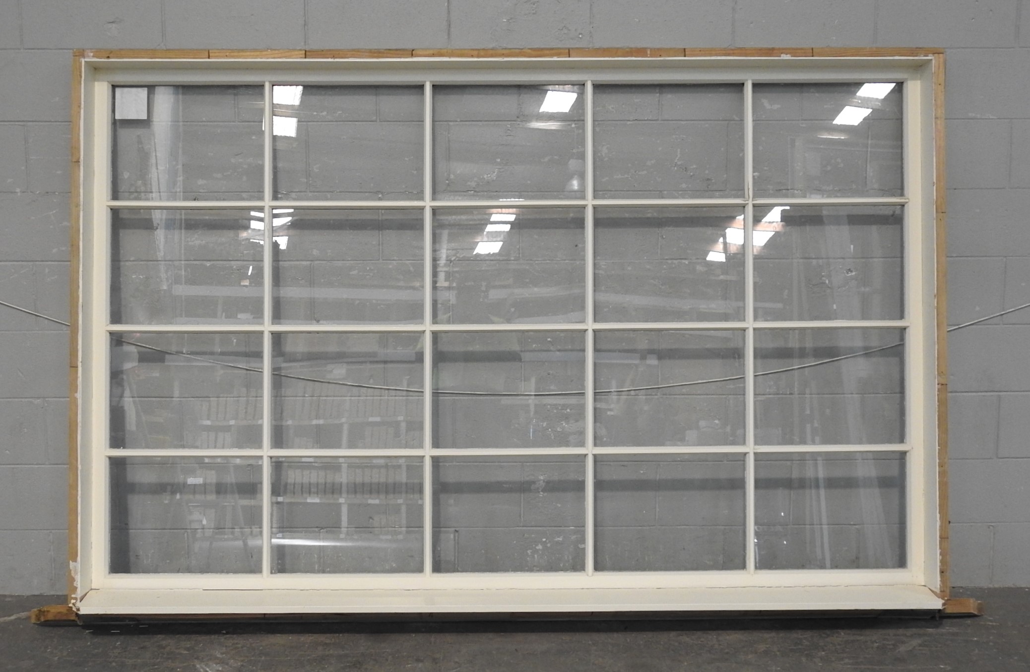 Colonial Style Wooden Fixed 20-Light Window H1605mm x W2400mm NL15294 ...