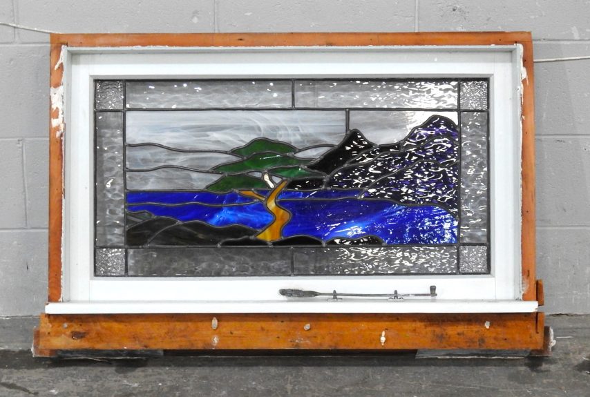 1940'S Leadlight Awning Window In Frame H639mm x W951mm NL15727 - Jacob ...