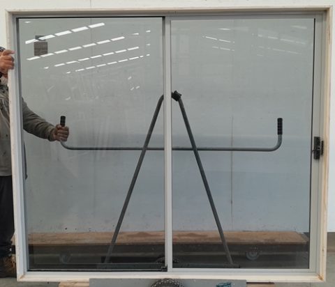 Gull Grey Aluminium Sliding Window/ Short Door H1750mm x W2000mm ...
