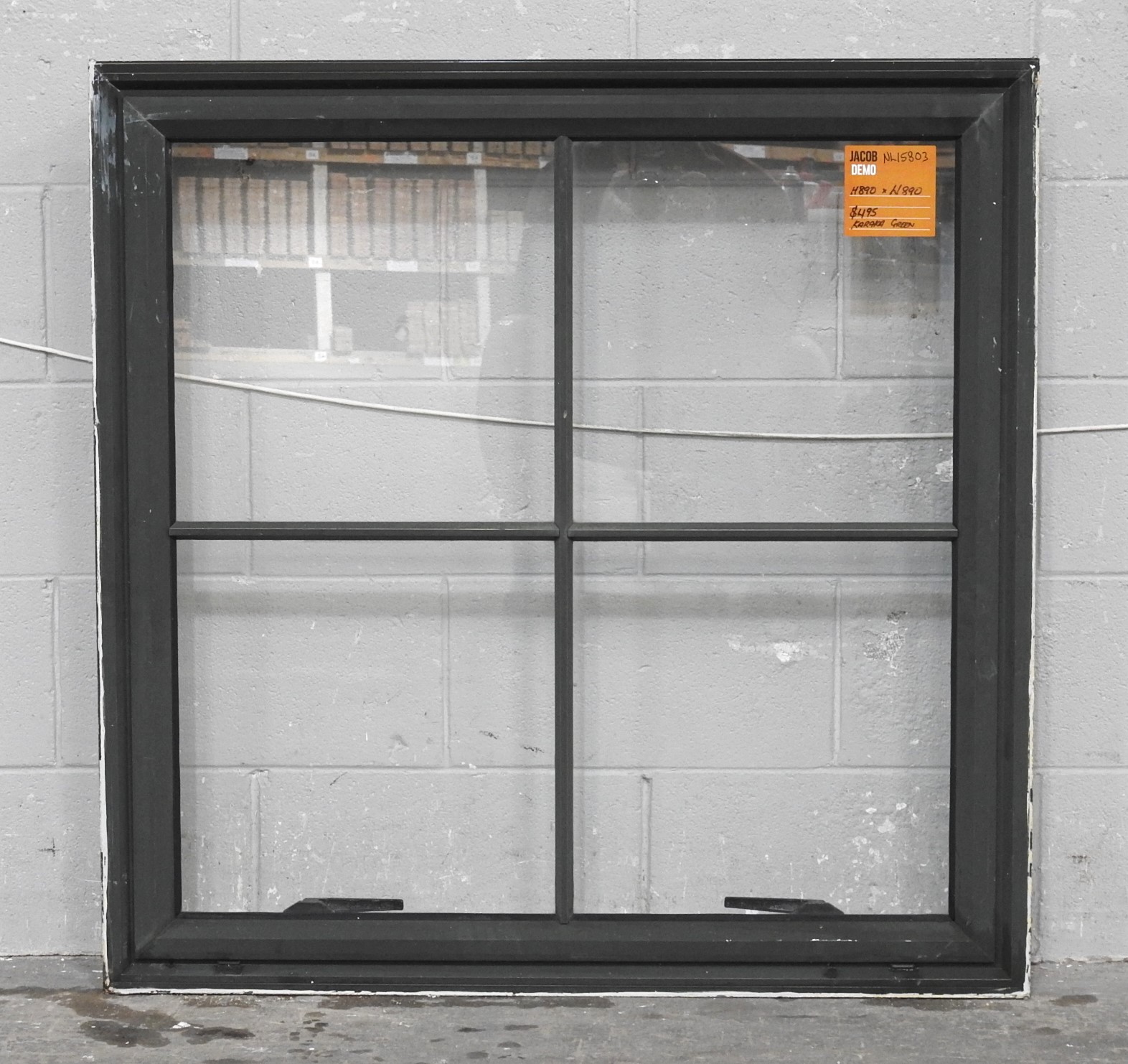 Colonial Style Karaka Green Aluminium Single Awning Window H890mm x ...