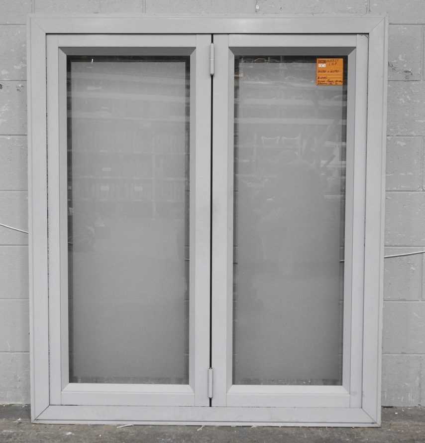 Silver Pearl Aluminium Bi-Fold Window - Opens Inwards H1380mm x W1190mm ...