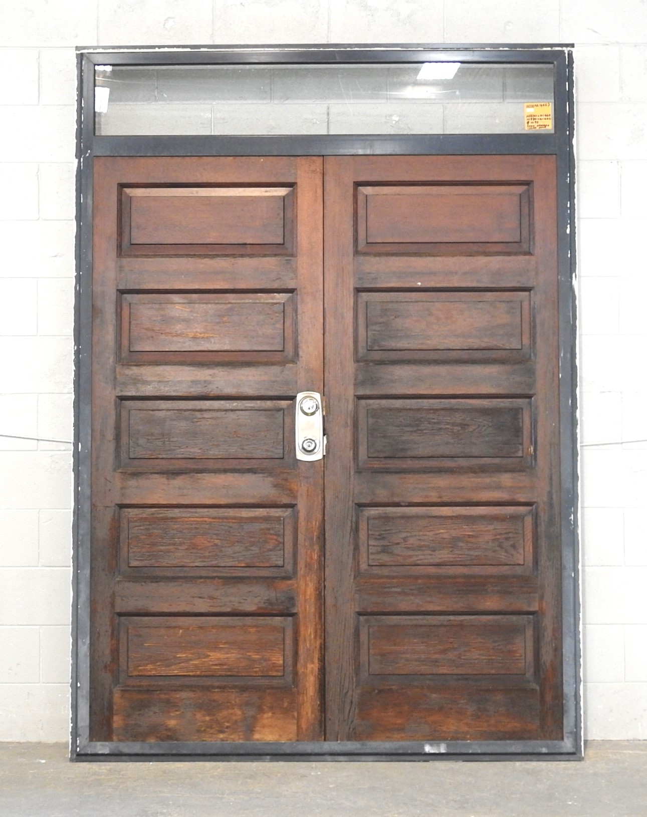 Wooden (Cedar) Exterior Double Doors In Ali'frame H1980mm x W1600mm ...