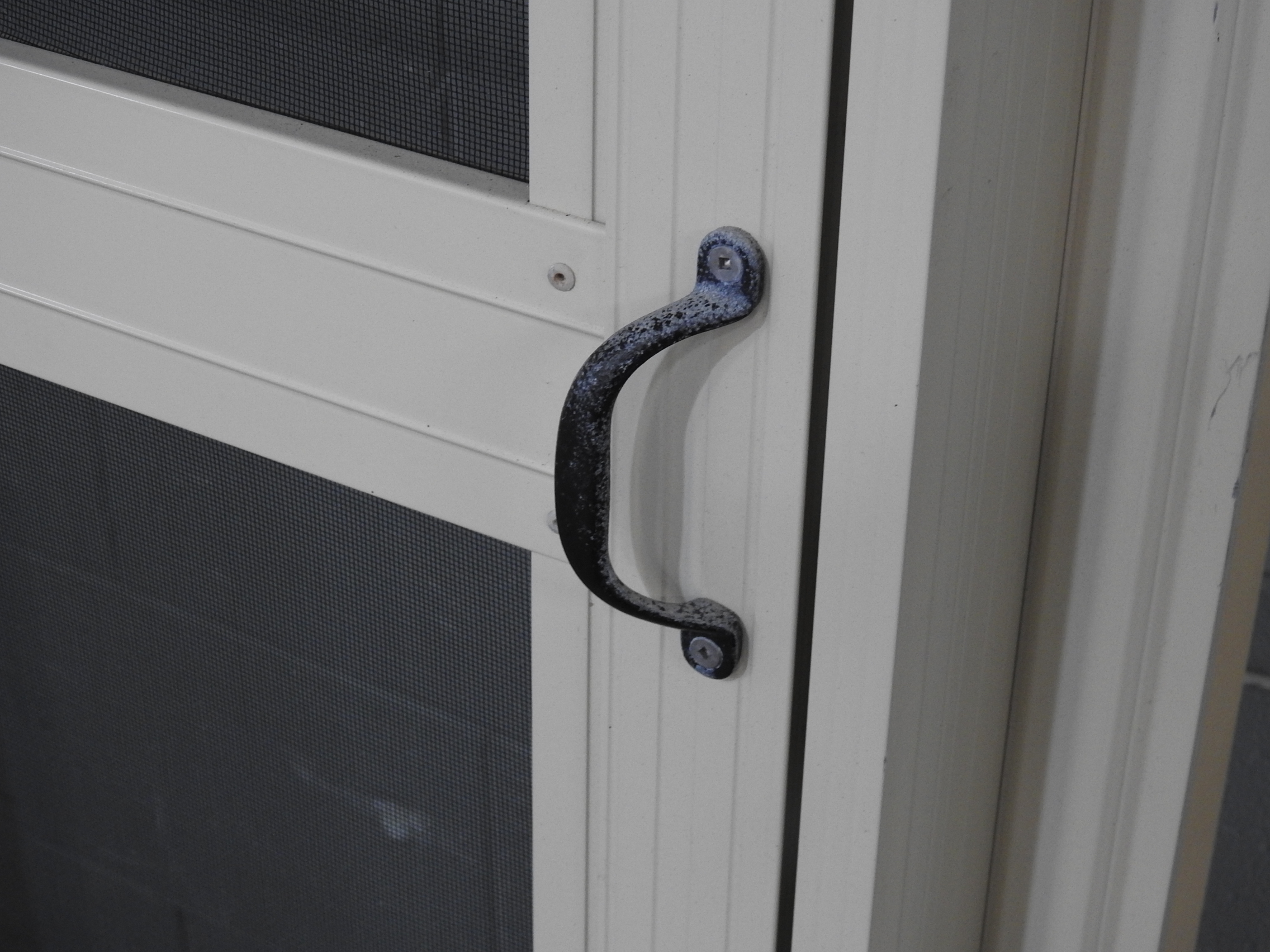 Off White Aluminium Door With Bugscreen & Softclose H1951mm x W802mm ...