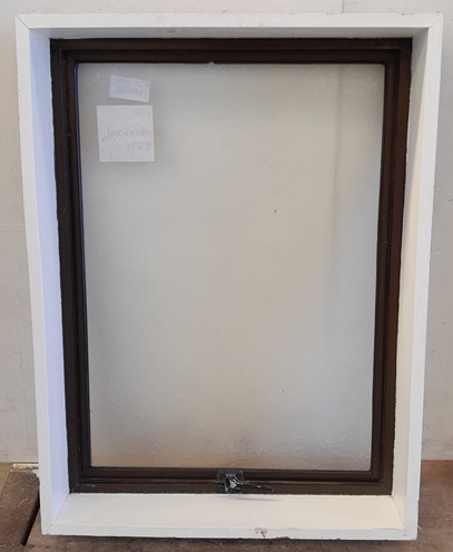 Bronze Aluminium Awning Window H800mm x W600mm DR14715 - Jacob Demolition